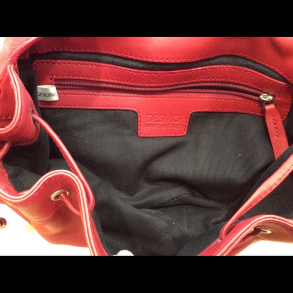 DESMO | Bags | Desmo Ruby Red Shoulder Bag In Italian Leather | Poshmark